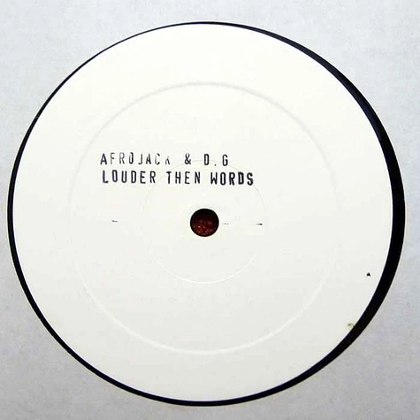 Afrojack & David Guetta - Louder Then Words - Vinyl 12" - 2010 - NL ...