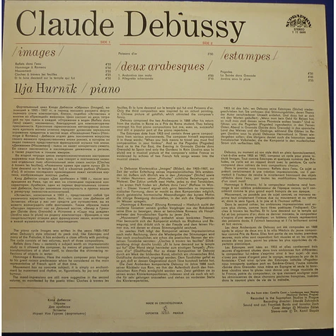 Claude Debussy - Ilja Hurník - Images / Estampes / Deux Arabesques ...