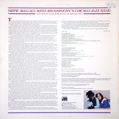 Sippie Wallace With James Dapogny's Chicago Jazz Band And Special Guest ...
