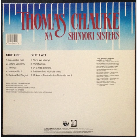 Thomas Chauke Na Shinyori Sisters - Ma-Jumble Sale (Shimatsatsa No. 8 ...