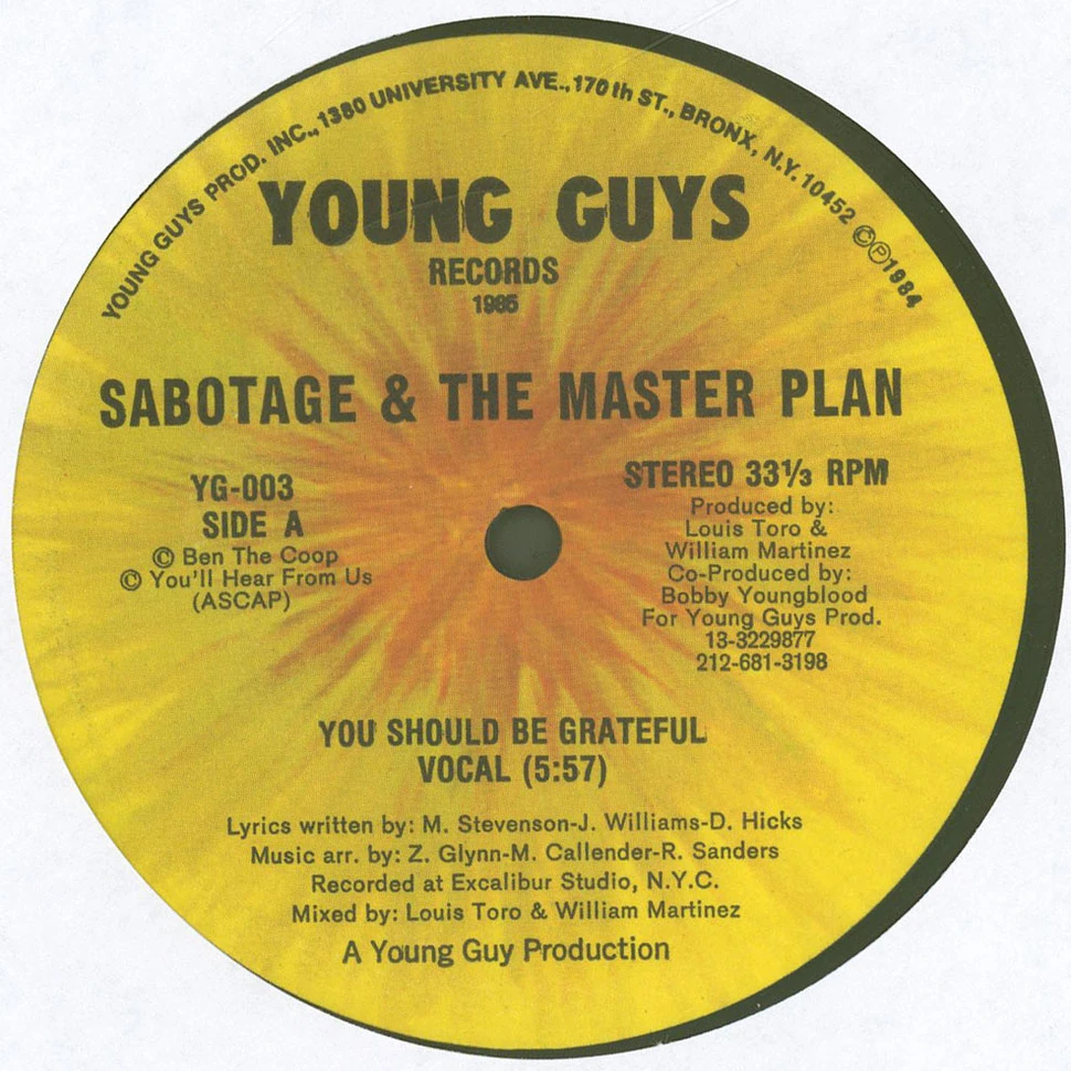 Sabotage & The Master Plan / Sabotage & The Master Plan - You Should Be ...