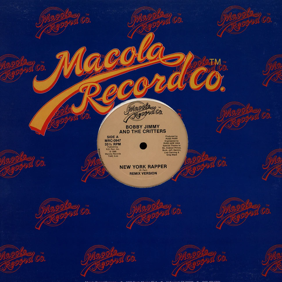 Bobby Jimmy And The Critters - New York Rapper (Remix) / Real Bad ...