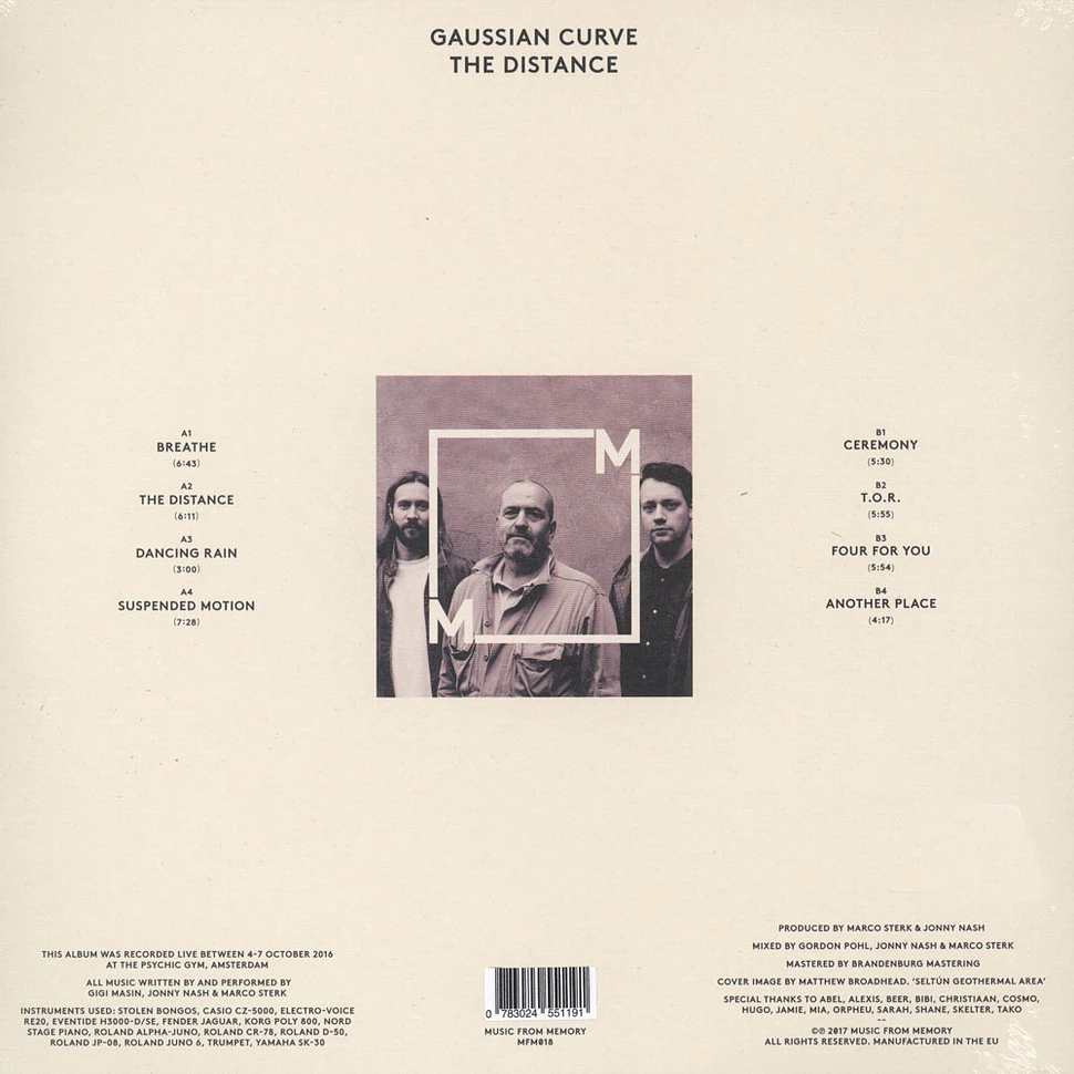 Gaussian Curve (Gigi Masin, Jonny Nash & Young Marco) - The Distance - Vinyl LP - 2017 - EU ...