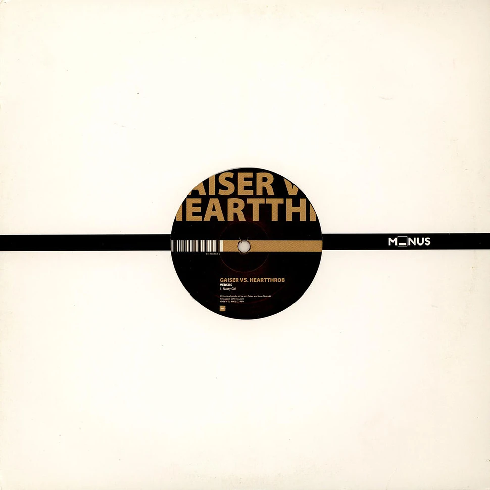 Heartthrob, Troy Pierce & Jon Gaiser - Versus - Vinyl 12" - 2007 - DE ...