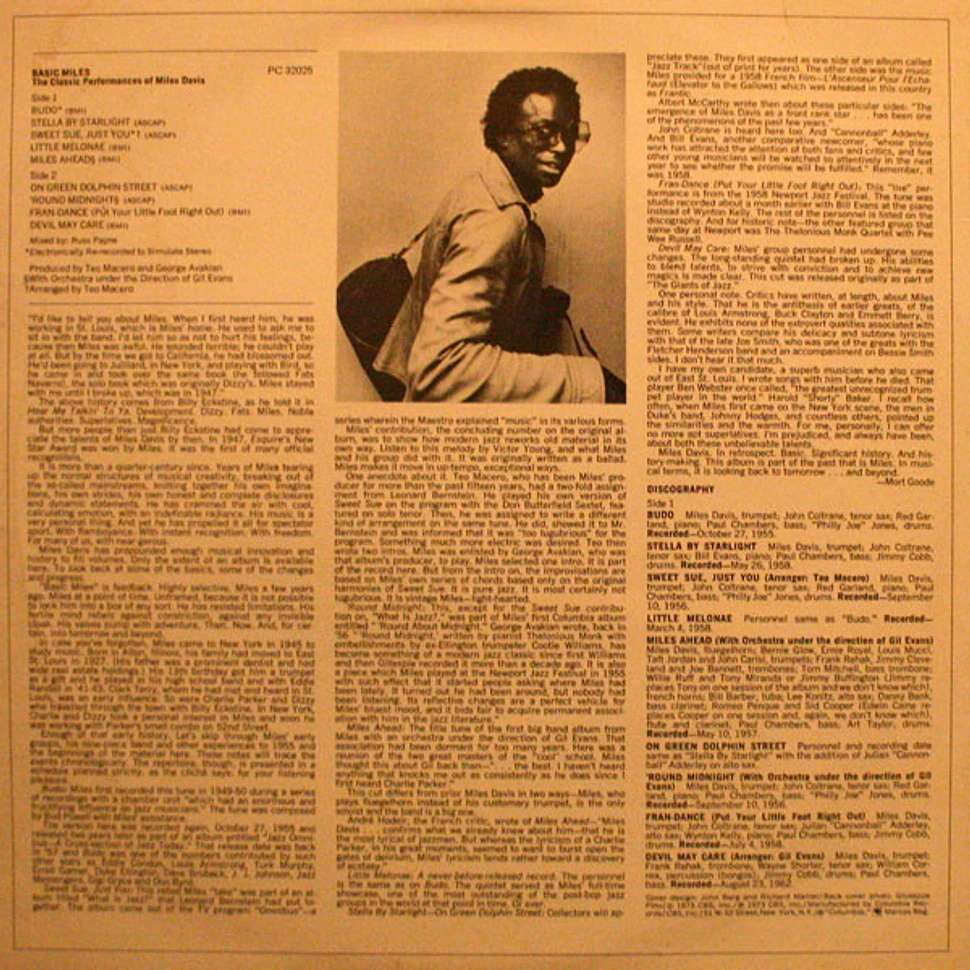 Miles Davis - Basic Miles - The Classic Performances Of Miles Davis ...