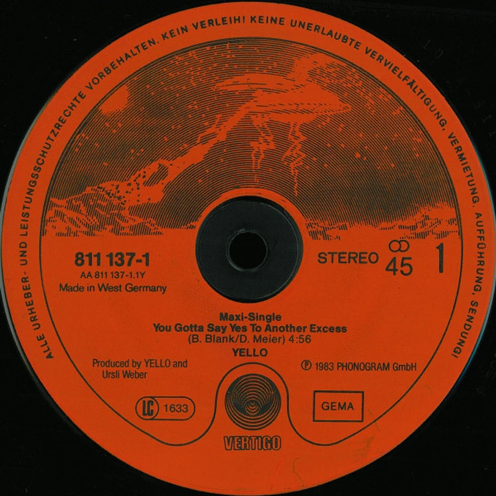 Yello - You Gotta Say Yes To Another Excess - Vinyl 12" - 1983 - DE - Original | HHV