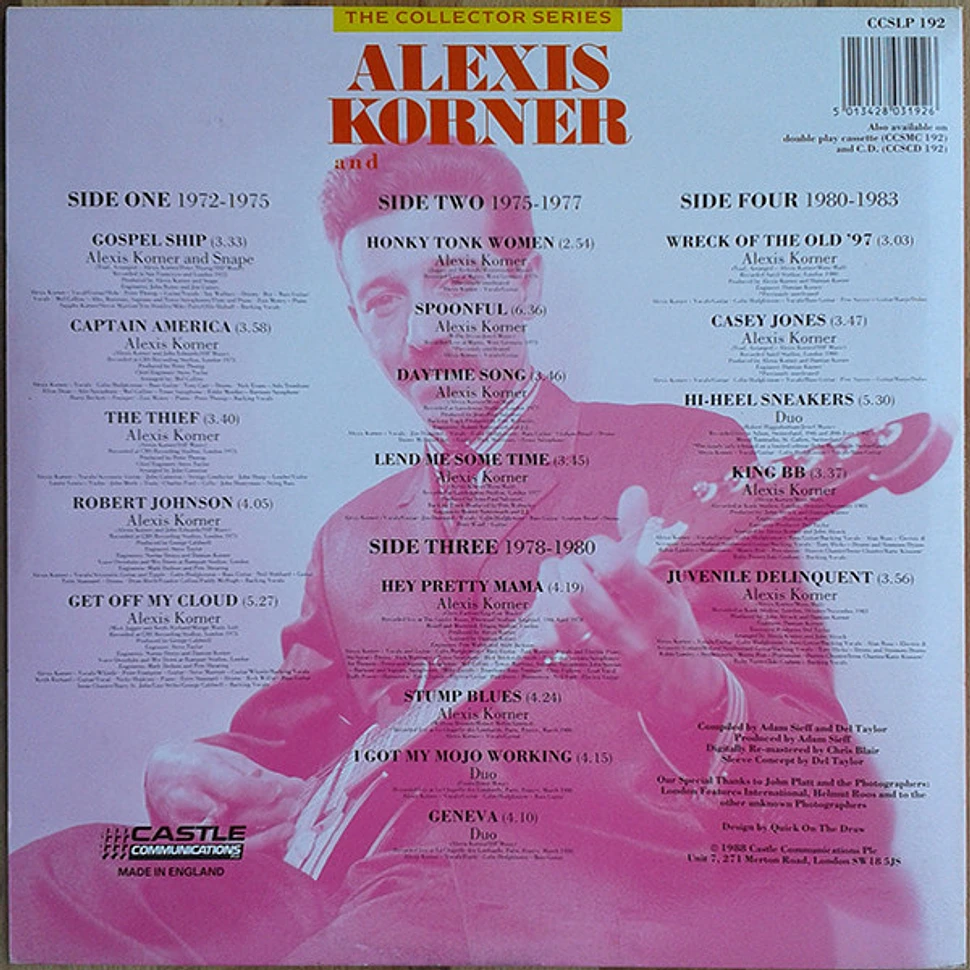 Alexis Korner - Alexis Korner And... 1972 - 1983 - Vinyl 2LP - 1988 ...