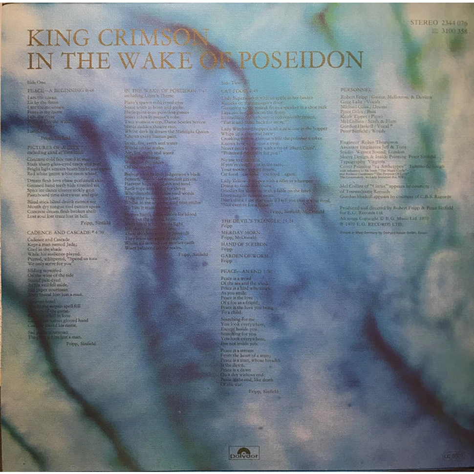 King Crimson - In The Wake Of Poseidon - Vinyl LP - 1970 - DE - Reissue | HHV