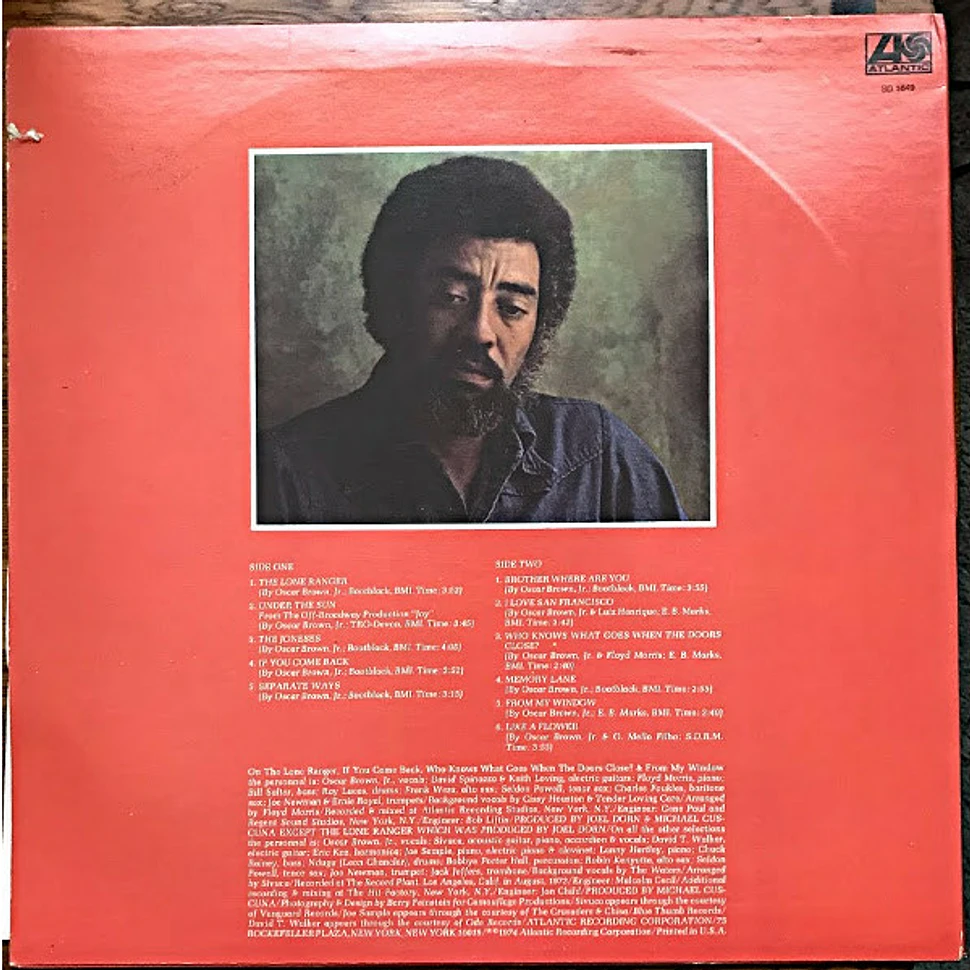 Oscar Brown Jr. - Brother Where Are You - Vinyl LP - 1974 - US ...
