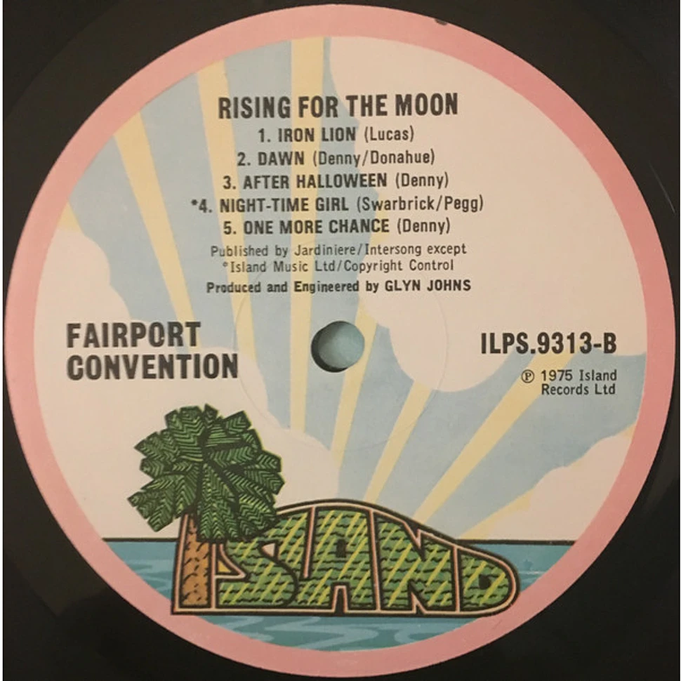 Fairport Convention - Rising For The Moon - Vinyl LP - 1975 - UK ...