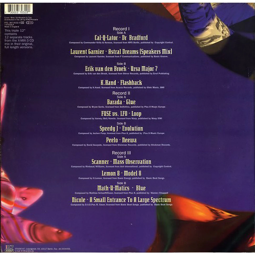 Richie Hawtin & John Acquaviva - X-Mix-3 (The Tracks) - Vinyl 3x12 ...