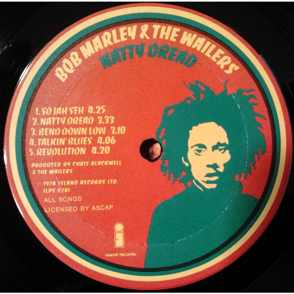 Bob Marley And The Wailers Natty Dread Vinyl Lp 1975 Us Reissue