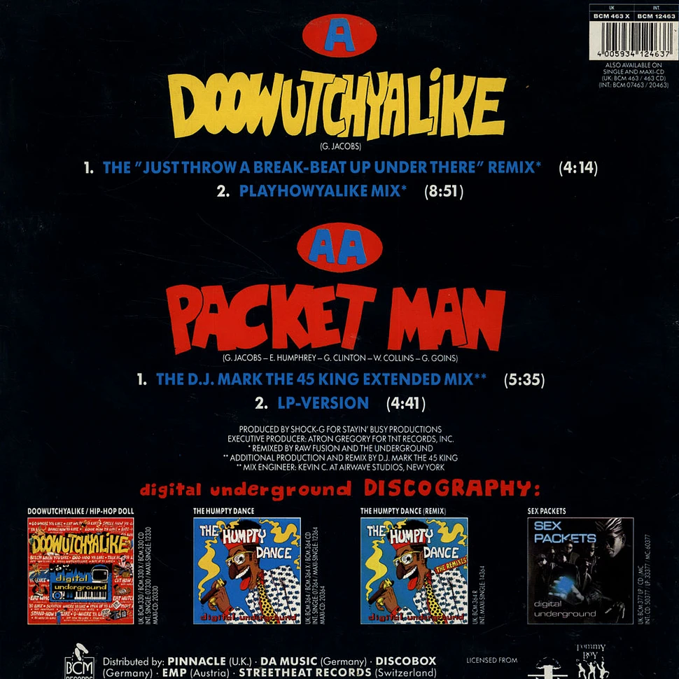 Digital Underground - Doowutchyalike (Remix) / Packet Man - Vinyl 12 ...