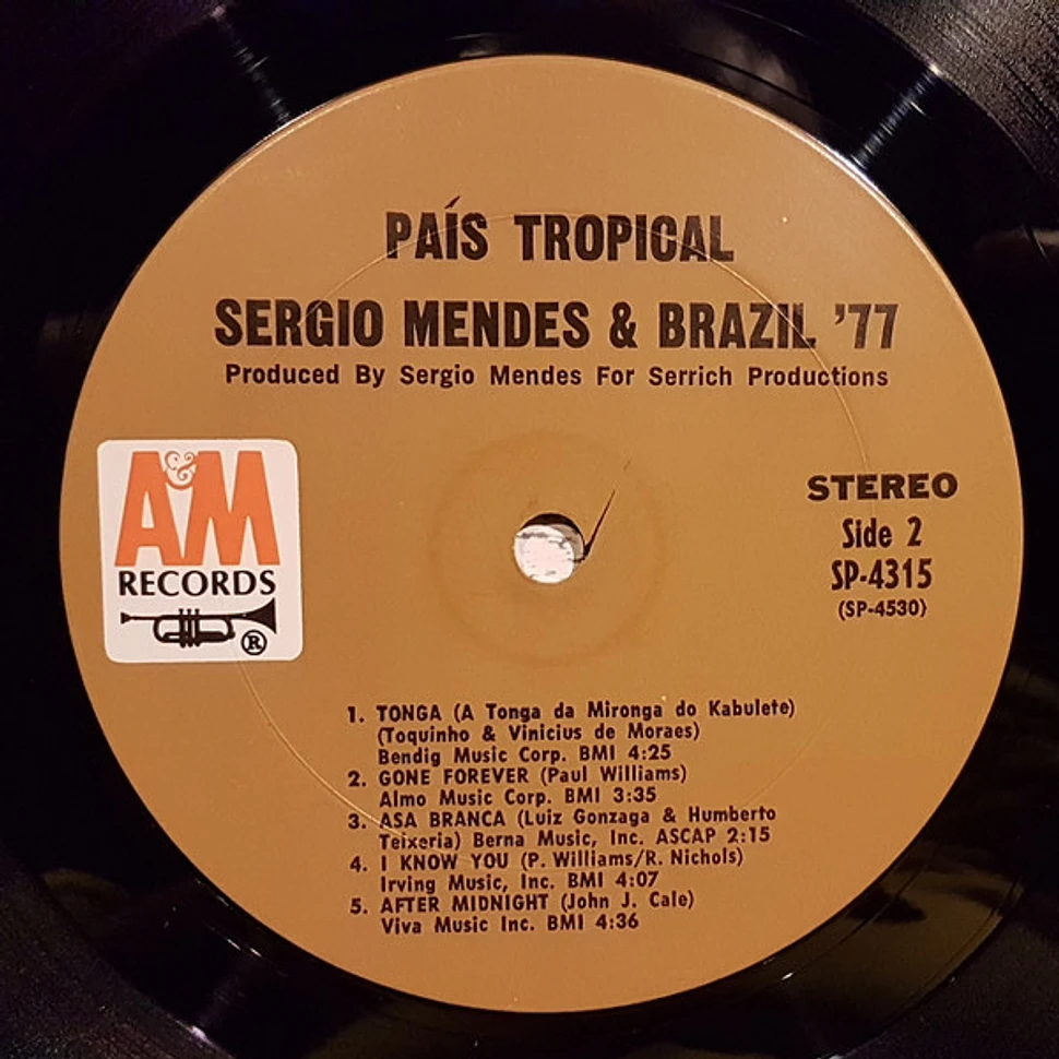 Sérgio Mendes & Brasil '77 - País Tropical - Vinyl LP - 1971 - US - Original | HHV