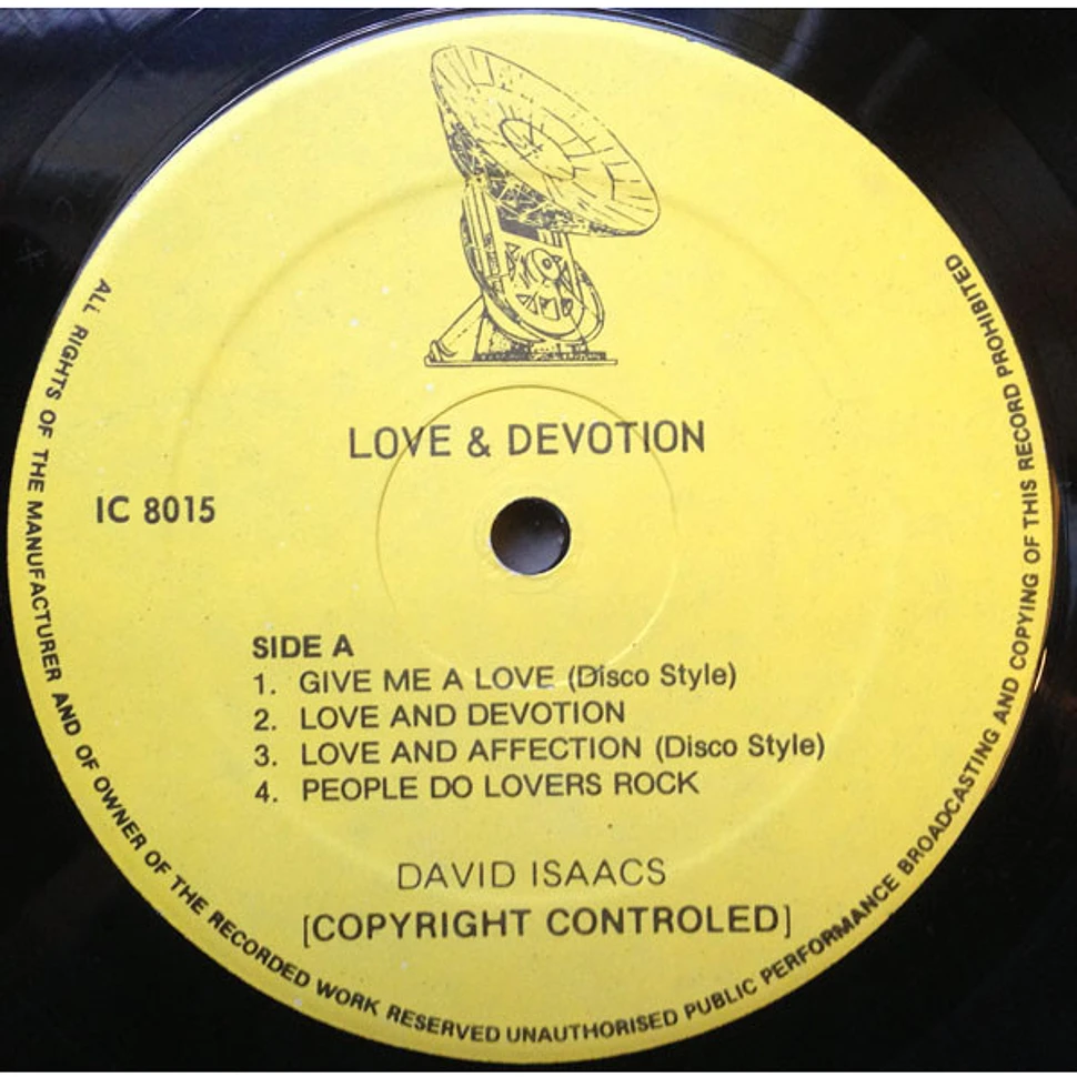 David Isaacs - Love & Devotion - Vinyl LP - 1981 - CA - Original | HHV