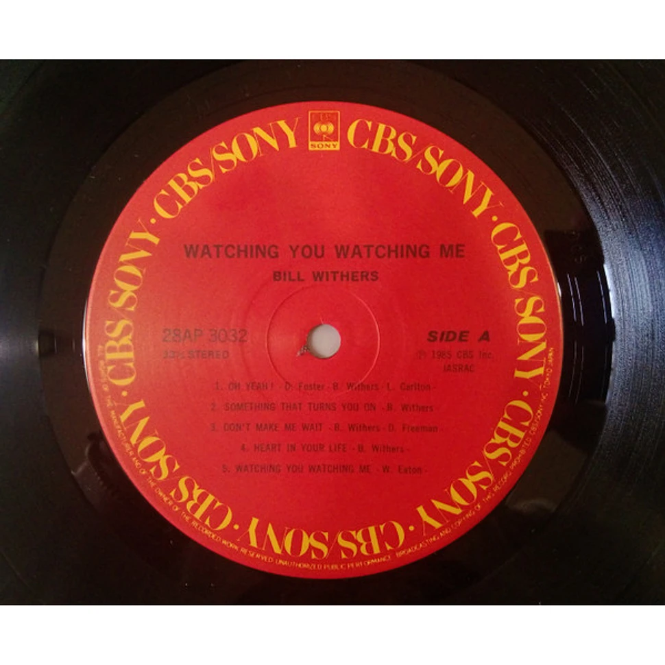 Bill Withers Watching You Watching Me