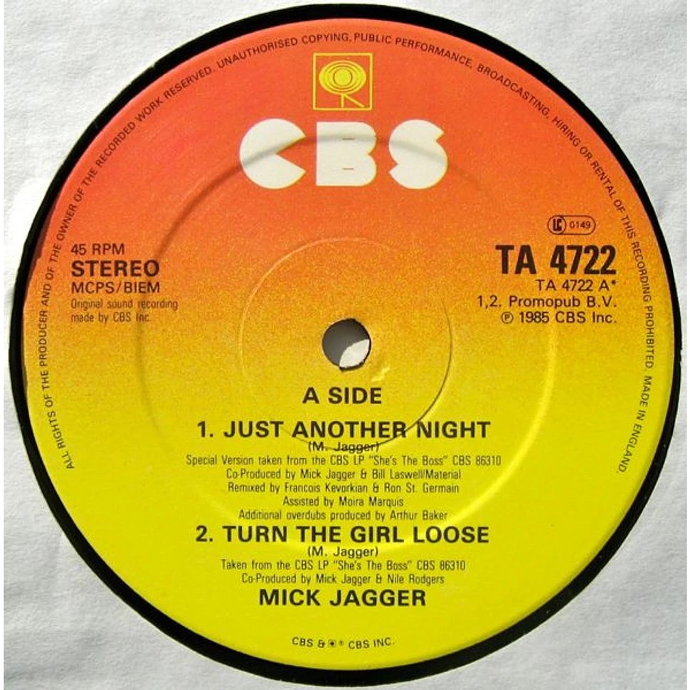Mick Jagger - Just Another Night (Extended Remix Version) - Vinyl 12 ...