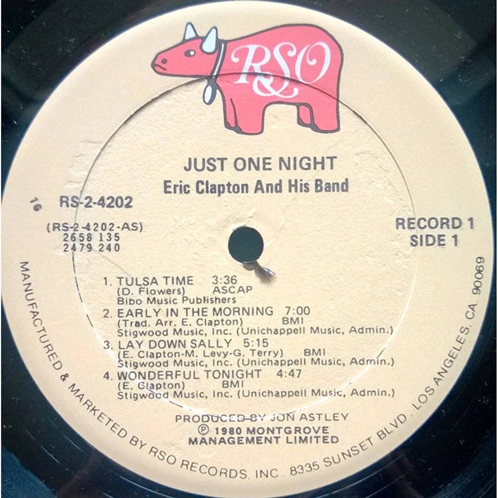 Eric Clapton - Just One Night - Vinyl 2LP - 1980 - US - Original | HHV