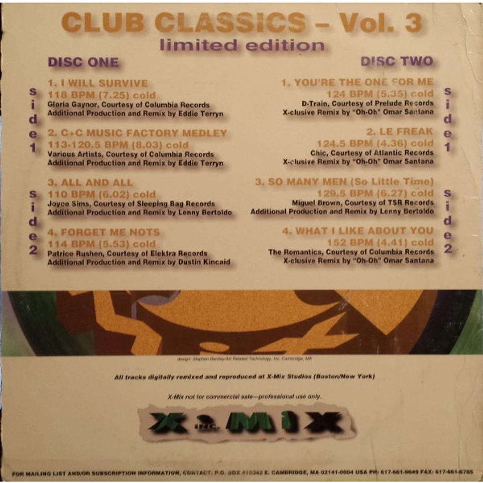 V.A. - X-Mix Club Classics Vol. 3 - Vinyl 2x12" - 1993 - US - Original | HHV