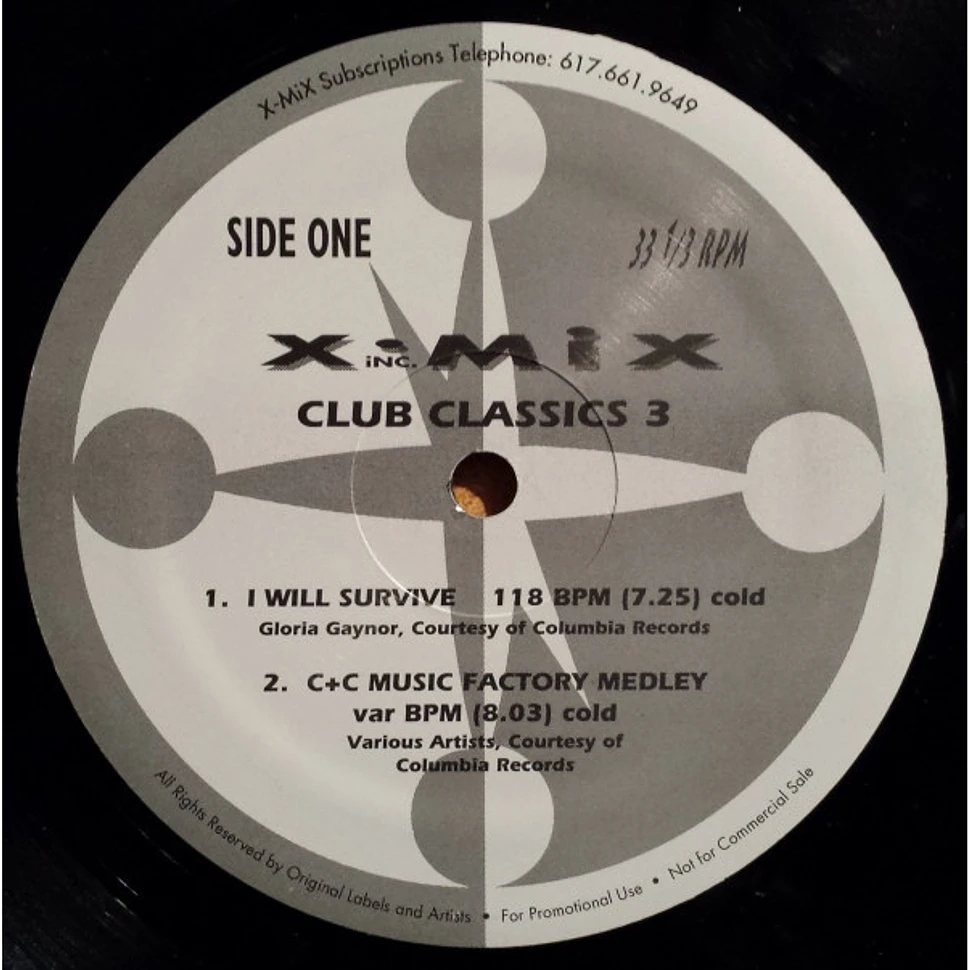 V.A. - X-Mix Club Classics Vol. 3 - Vinyl 2x12" - 1993 - US - Original | HHV