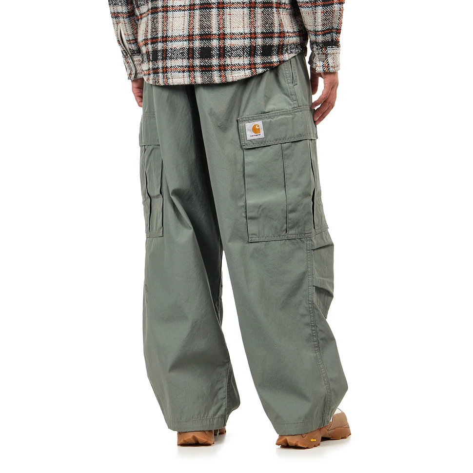 Carhartt WIP - Jet Cargo Pant "Lane" Poplin, 6 oz (Smoke Green Rinsed ...
