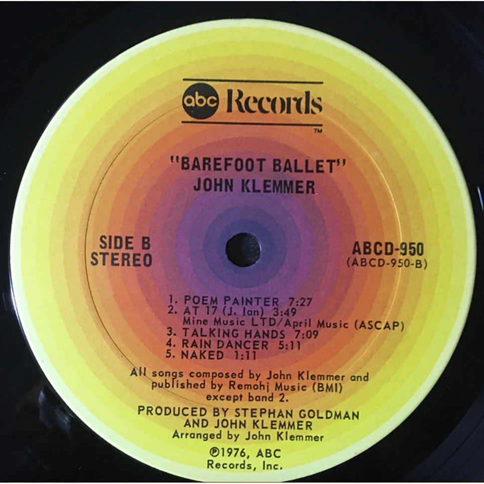 John Klemmer - Barefoot Ballet - Vinyl LP - 1976 - US - Original | HHV
