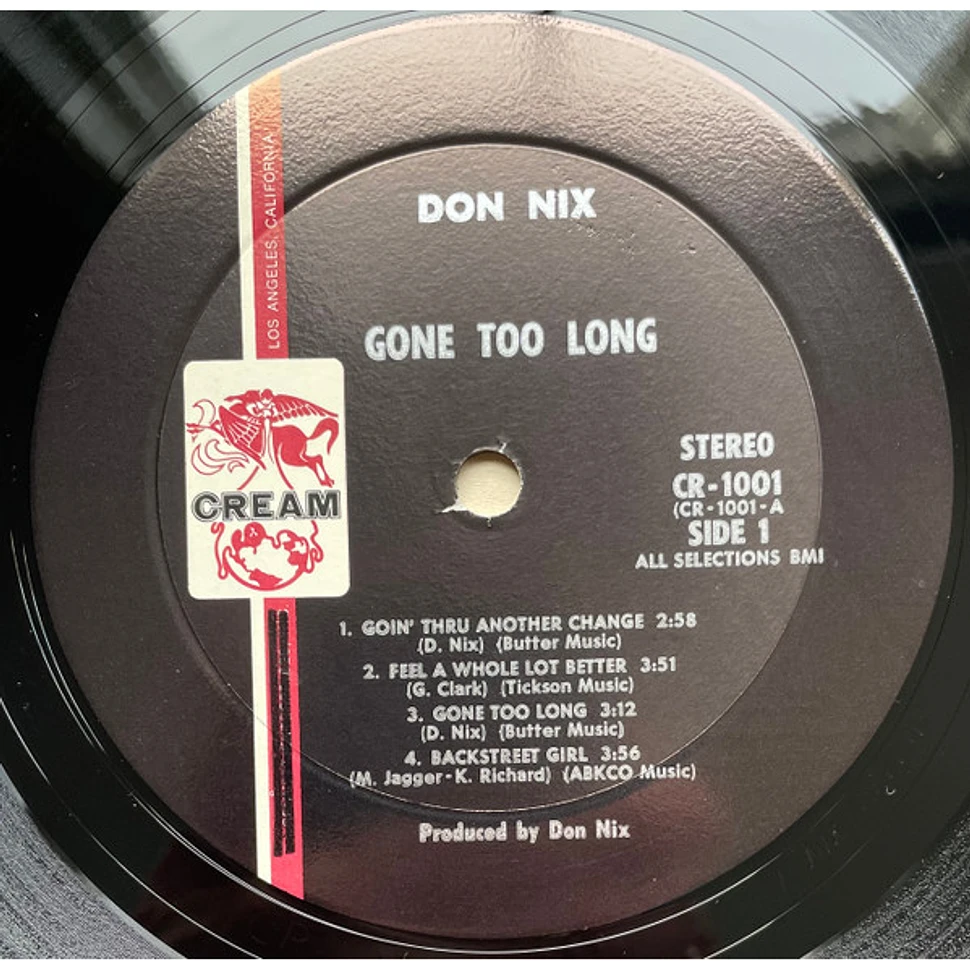 Don Nix - Gone Too Long - Vinyl LP - 1976 - US - Original | HHV