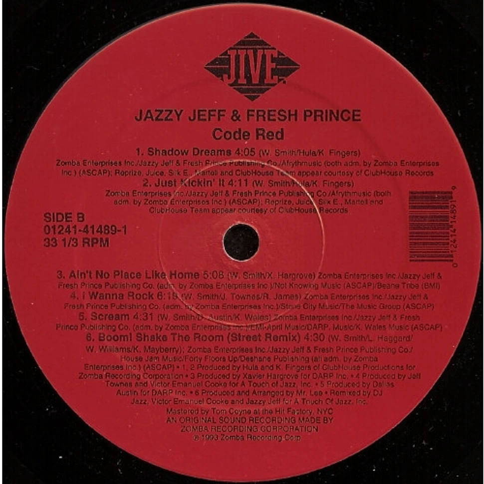 DJ Jazzy Jeff & The Fresh Prince - Code Red - Vinyl LP - 1993 - US ...