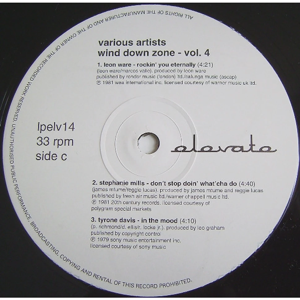 V.A. - The Wind Down Zone Volume 4 - Vinyl 2LP - 1994 - UK - Original | HHV