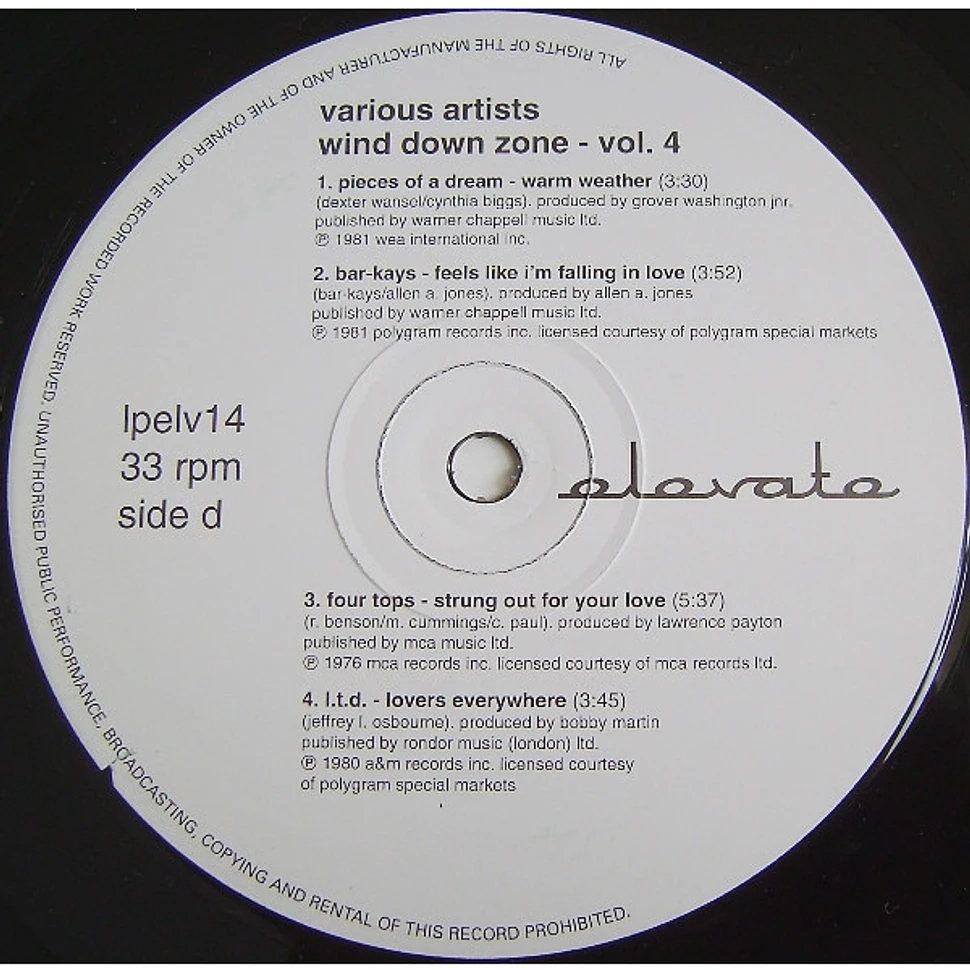 V.A. - The Wind Down Zone Volume 4 - Vinyl 2LP - 1994 - UK - Original | HHV