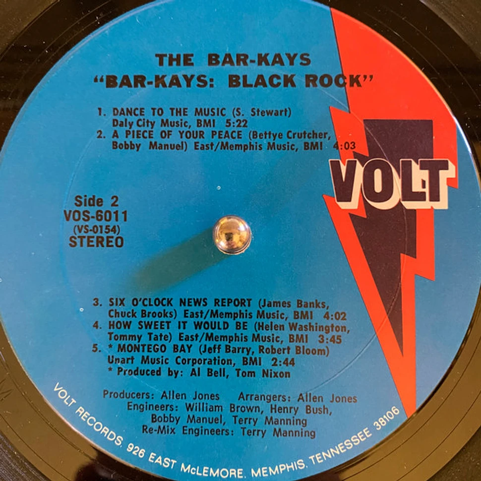 Bar-Kays - Black Rock - Vinyl LP - 1971 - US - Original | HHV
