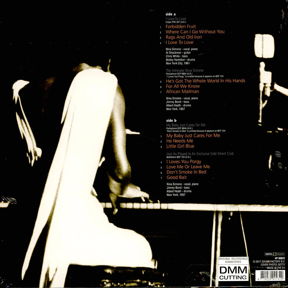 Nina Simone - I Love To Love Colored Vinyl Edition - Vinyl LP - 2023 ...