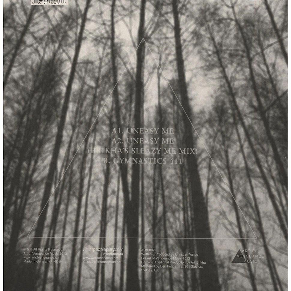 Christian Vance - Uneasy Me - Vinyl 12" - 2013 - EU - Original | HHV