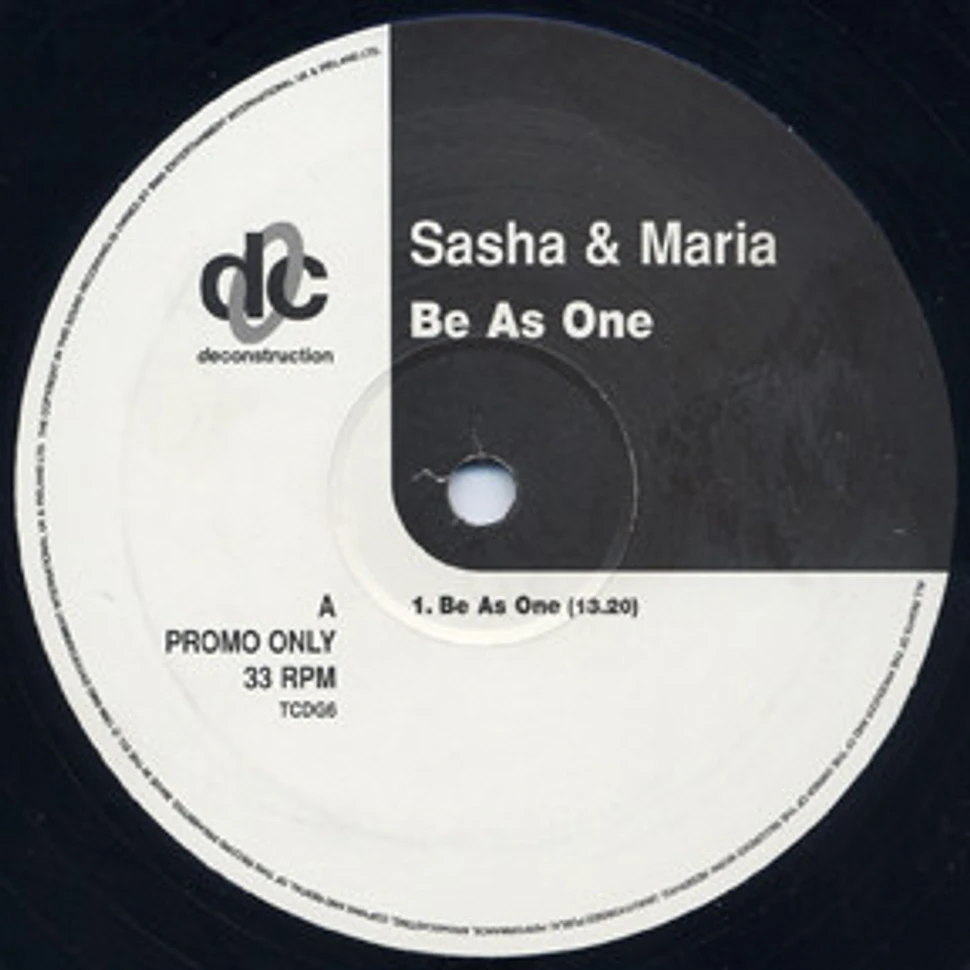 Sasha & Maria Nayler - Be As One - Vinyl 12" - 1996 - UK - Reissue | HHV