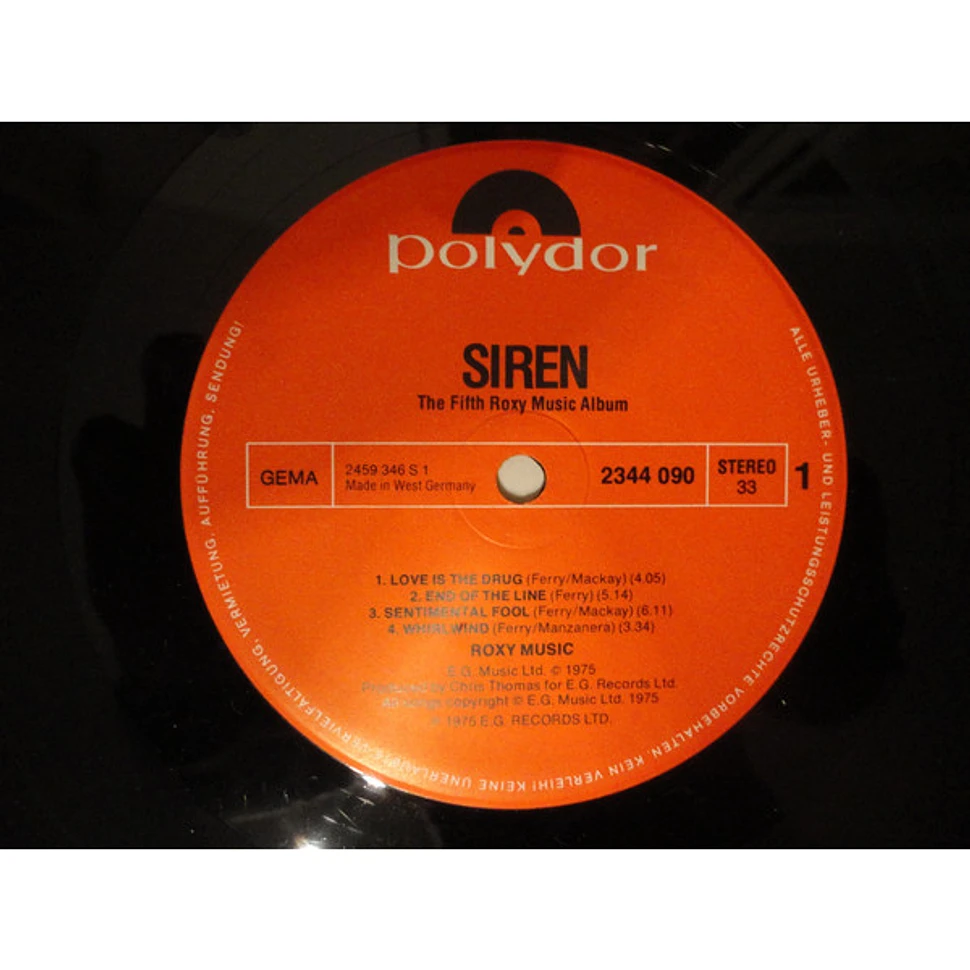 Roxy Music - Siren - Vinyl LP - DE - Original | HHV