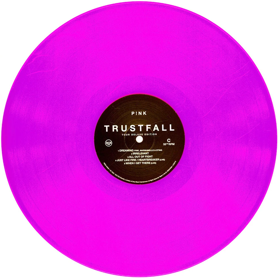 Pink - Trustfall Tour Deluxe Pink & Purple Vinyl Edition - Vinyl 2LP ...
