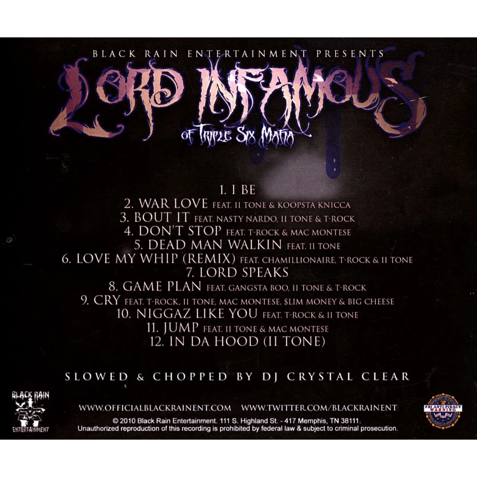 Lord Infamous - Futuristic Rowdy Bounty Hunter (Slowed & Chopped) - CD ...