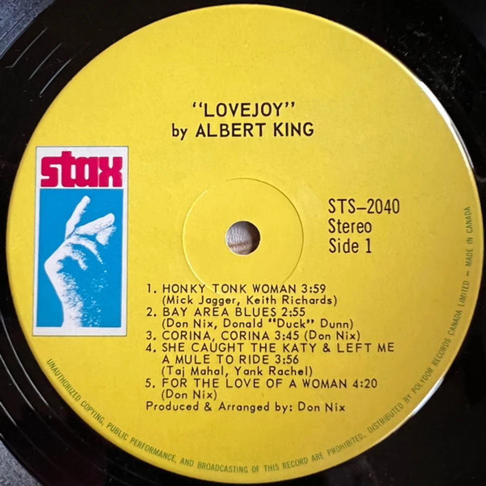 Albert King - Lovejoy - Vinyl LP - 1971 - CA - Original | HHV