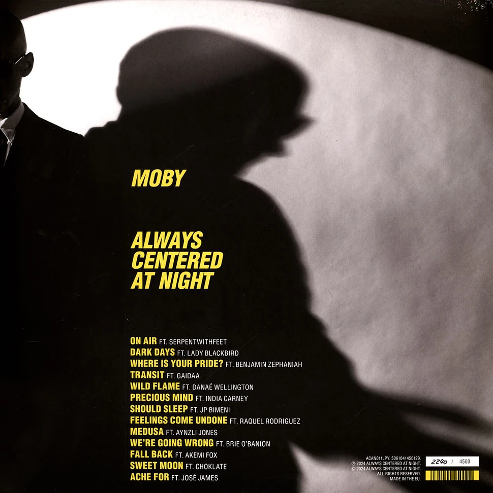Moby - Always Centered At Night Yellow Vinyl Edition - Vinyl 2LP - 2024 ...