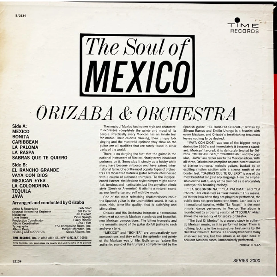 Orizaba And His Orchestra - The Soul Of Mexico - Vinyl LP - 1964 - US ...