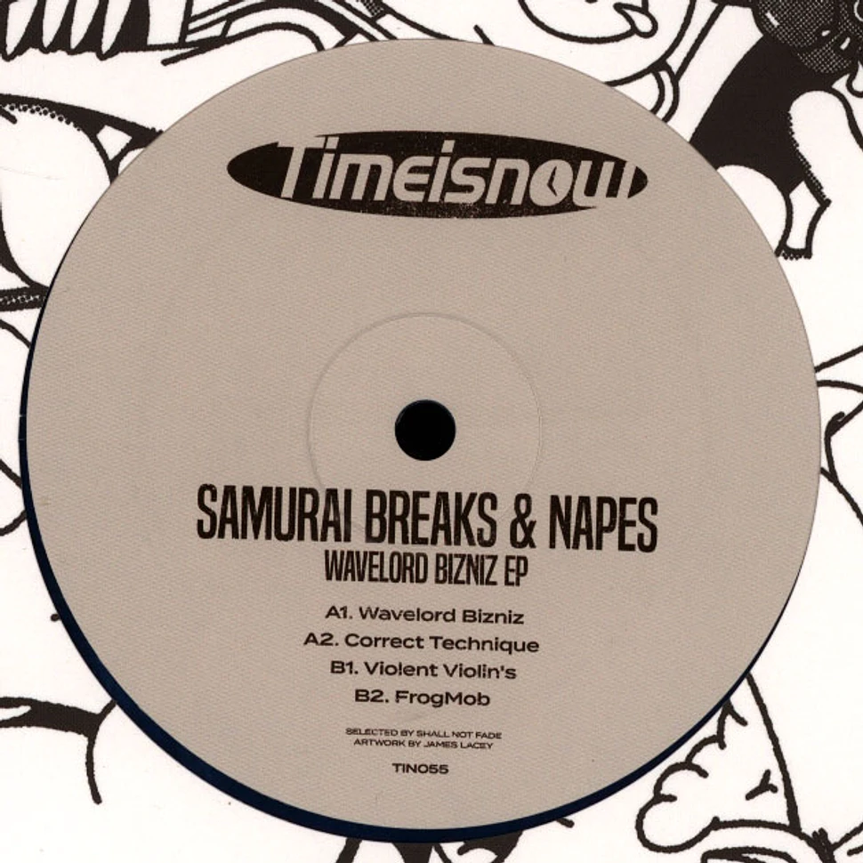 Samurai Breaks & Napes - Wavelord Bizniz Ep Blue Marbled Vinyl Edition ...