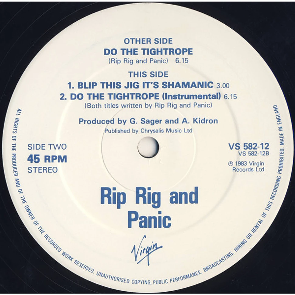 Rip Rig & Panic - Do The Tightrope - Vinyl 12" - 1983 - UK - Original | HHV