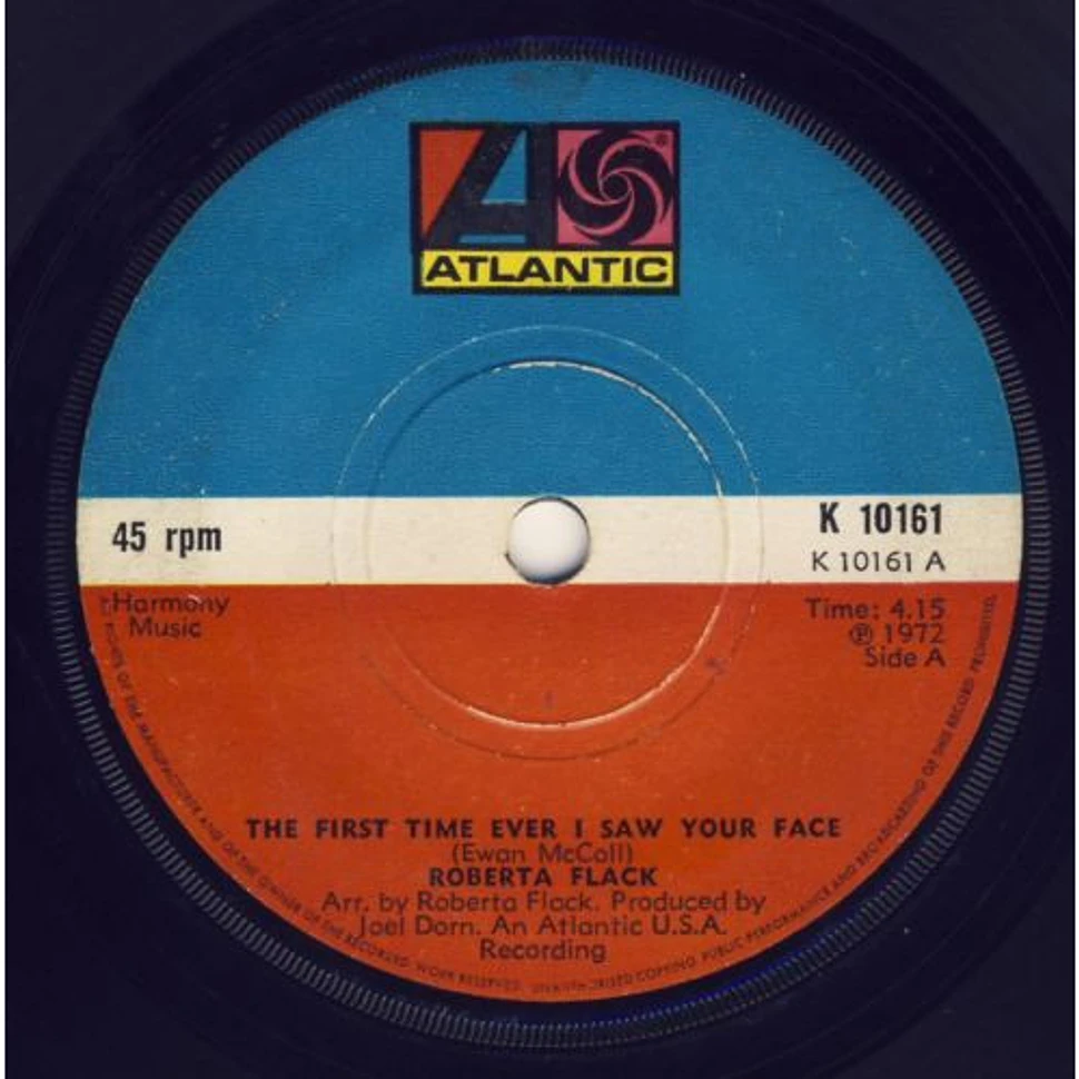 Roberta Flack - The First Time Ever I Saw Your Face - Vinyl 7" - 1972 - UK - Original | HHV