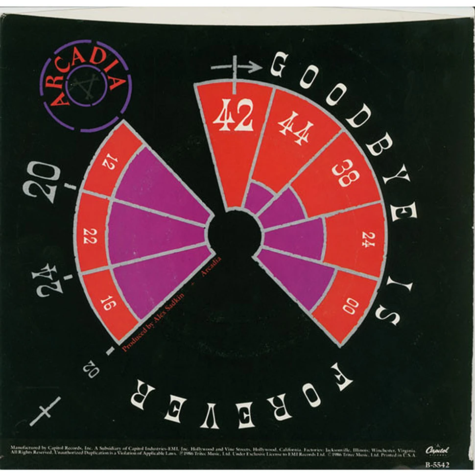 Arcadia - Goodbye Is Forever - Vinyl 7" - 1986 - US - Original | HHV
