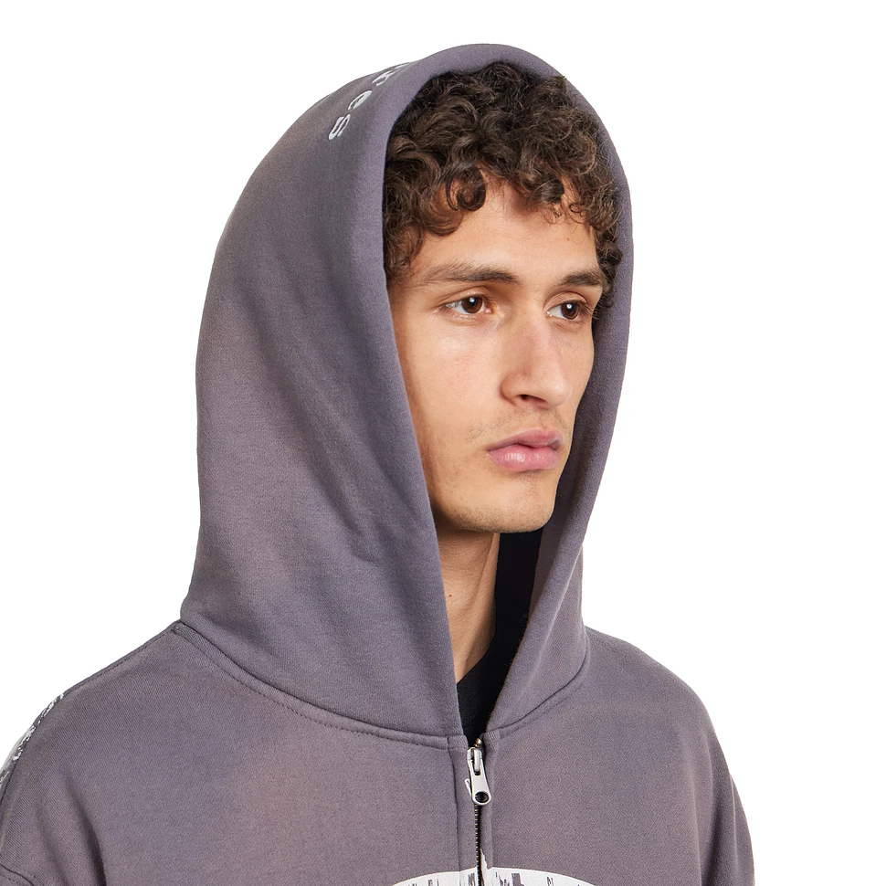 PLEASURES x Slipknot - Nonagram Zip Hoodie (Smoke) | HHV