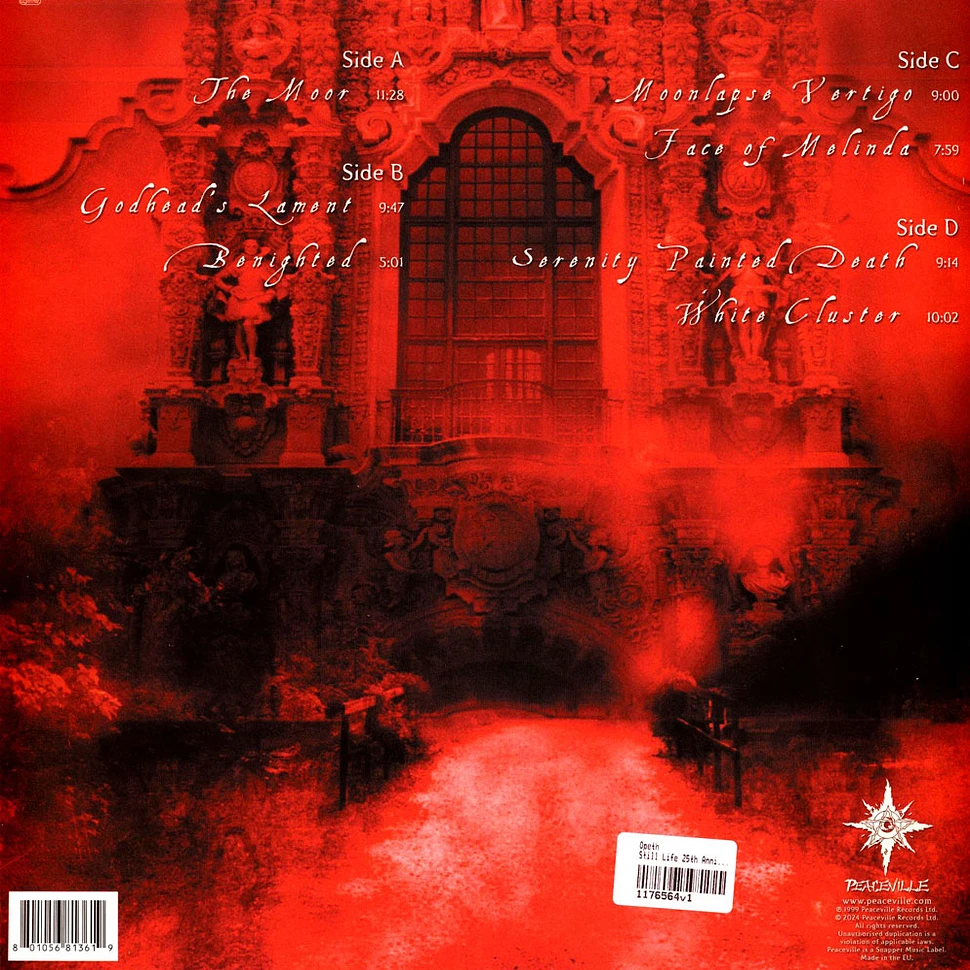 Opeth - Still Life 25th Anniversary Black Red Splatter Vinyl Edition ...