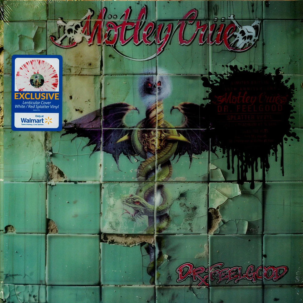 Mötley Crüe - Dr. Feelgood 35th Anniversary Red White Lenticular Vinyl ...