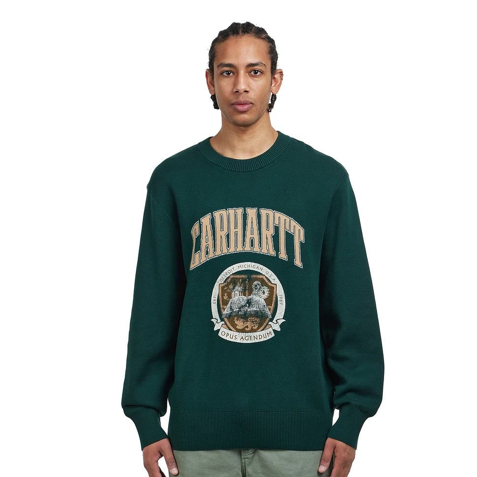 Carhartt WIP - Library College Sweater (Conifer) | HHV