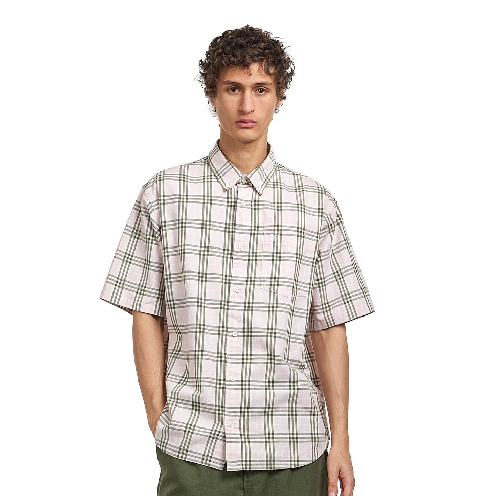 Carhartt WIP - S/S Niven Shirt (Niven Check / Air Pink / Wax) | HHV