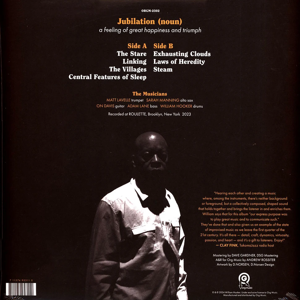 William Hooker - Jubilation - Vinyl LP - 2025 - US - Original | HHV